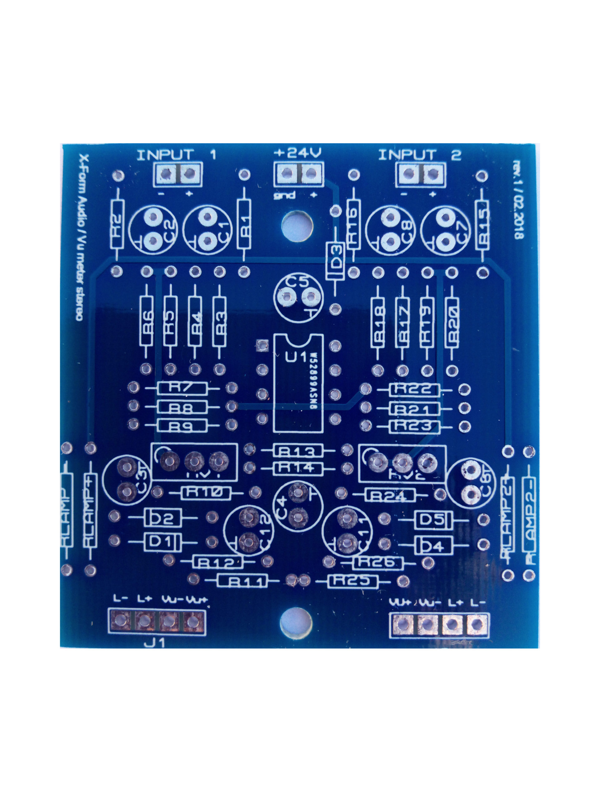 Vu-Meter 2 channels buffer PCB | X-FORM Audio